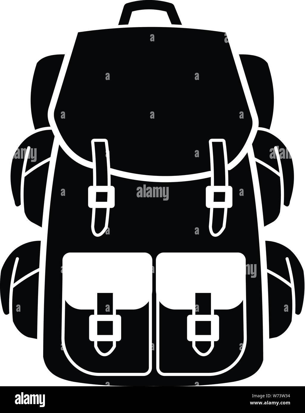 Textile backpack icon, simple style Stock Vector Image & Art - Alamy