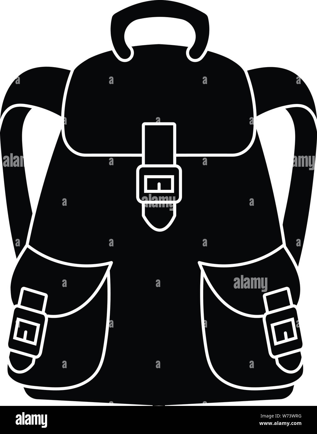 Old backpack icon, simple style Stock Vector Image & Art - Alamy