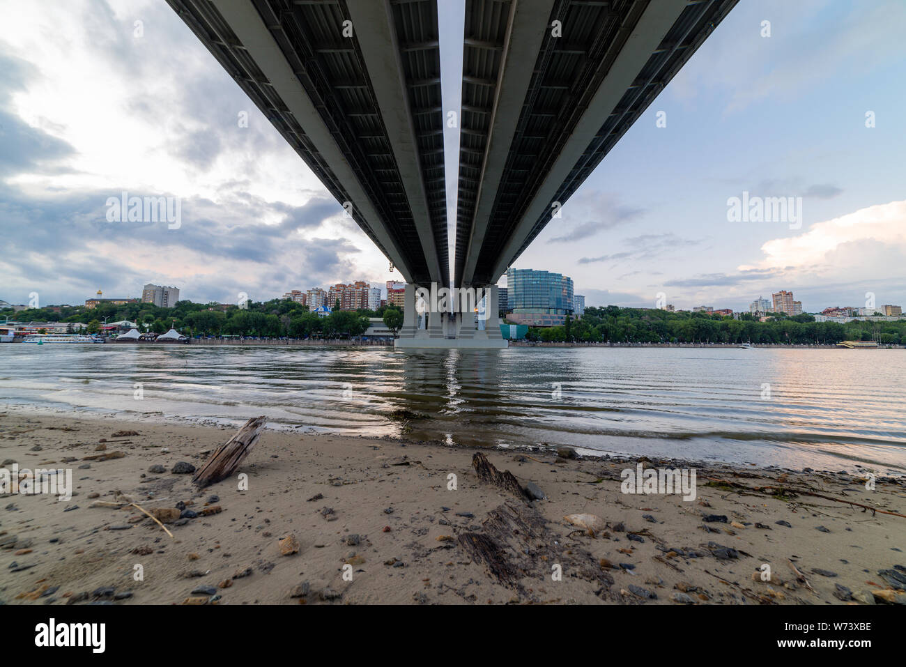 Bridge over the river Don. Rostov-on-Don. Russia Stock Photo - Alamy