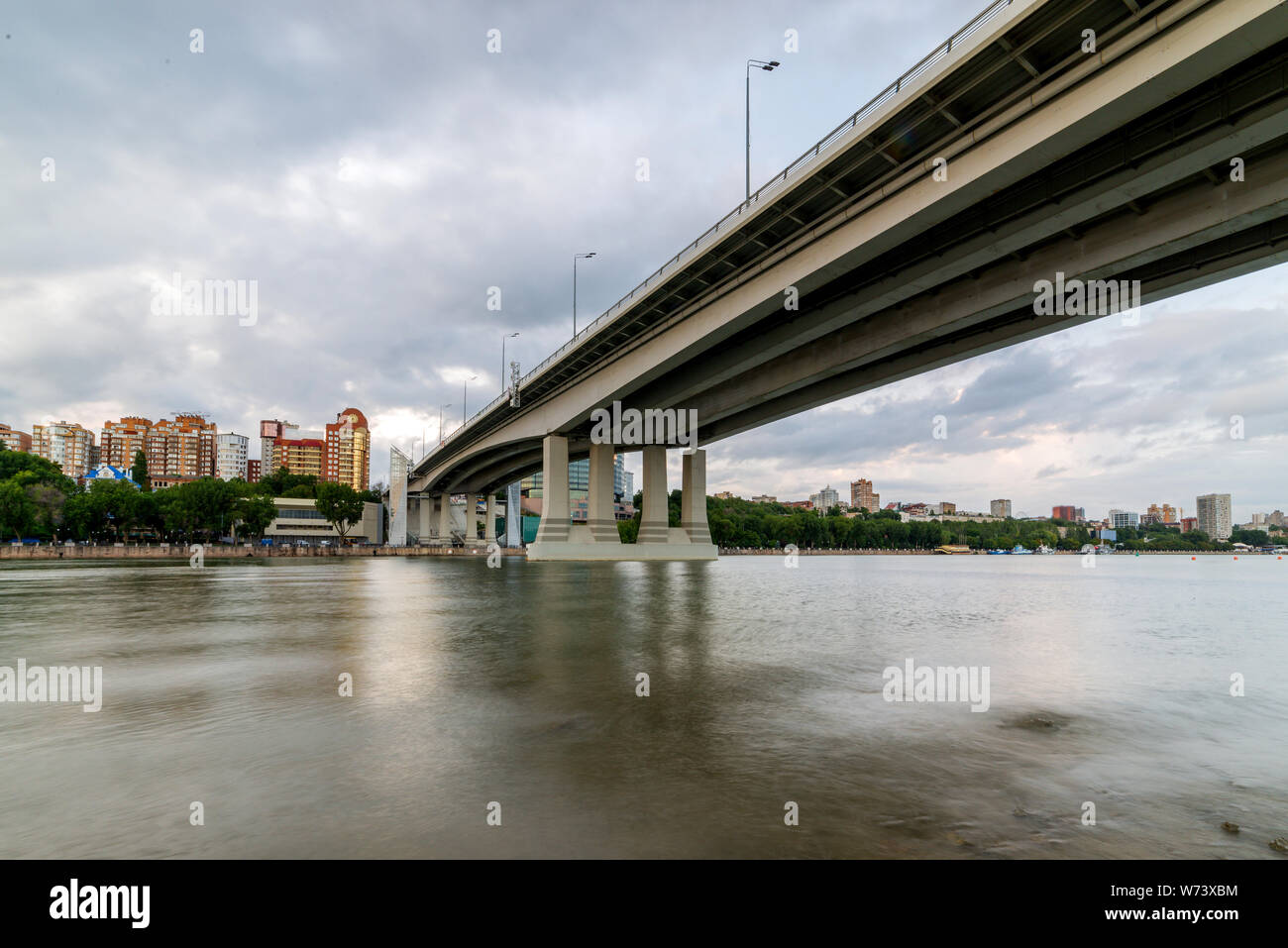 Bridge over the river Don. Rostov-on-Don. Russia Stock Photo - Alamy