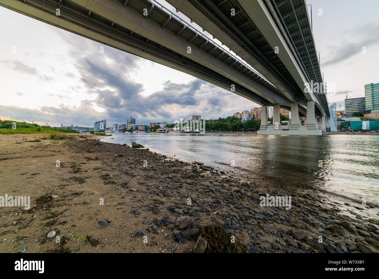 Rostov on don bridge on river don hi-res stock photography and images ...