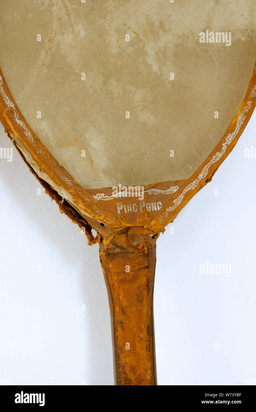 Raquet vintage old style ball wooden hi-res stock photography and ...