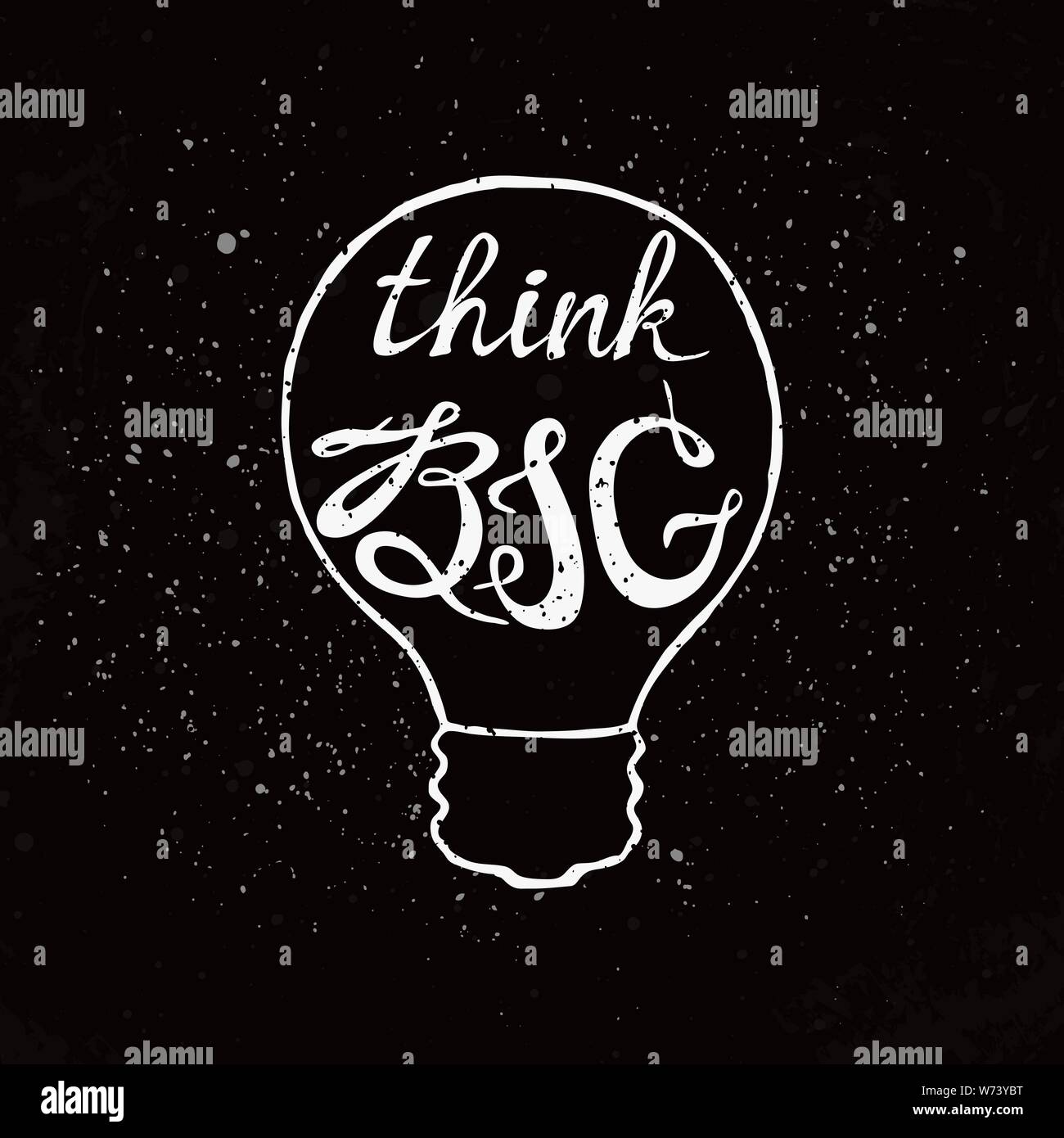 Hand drawn inspirational and motivating phrase, quote. Conceptual ...