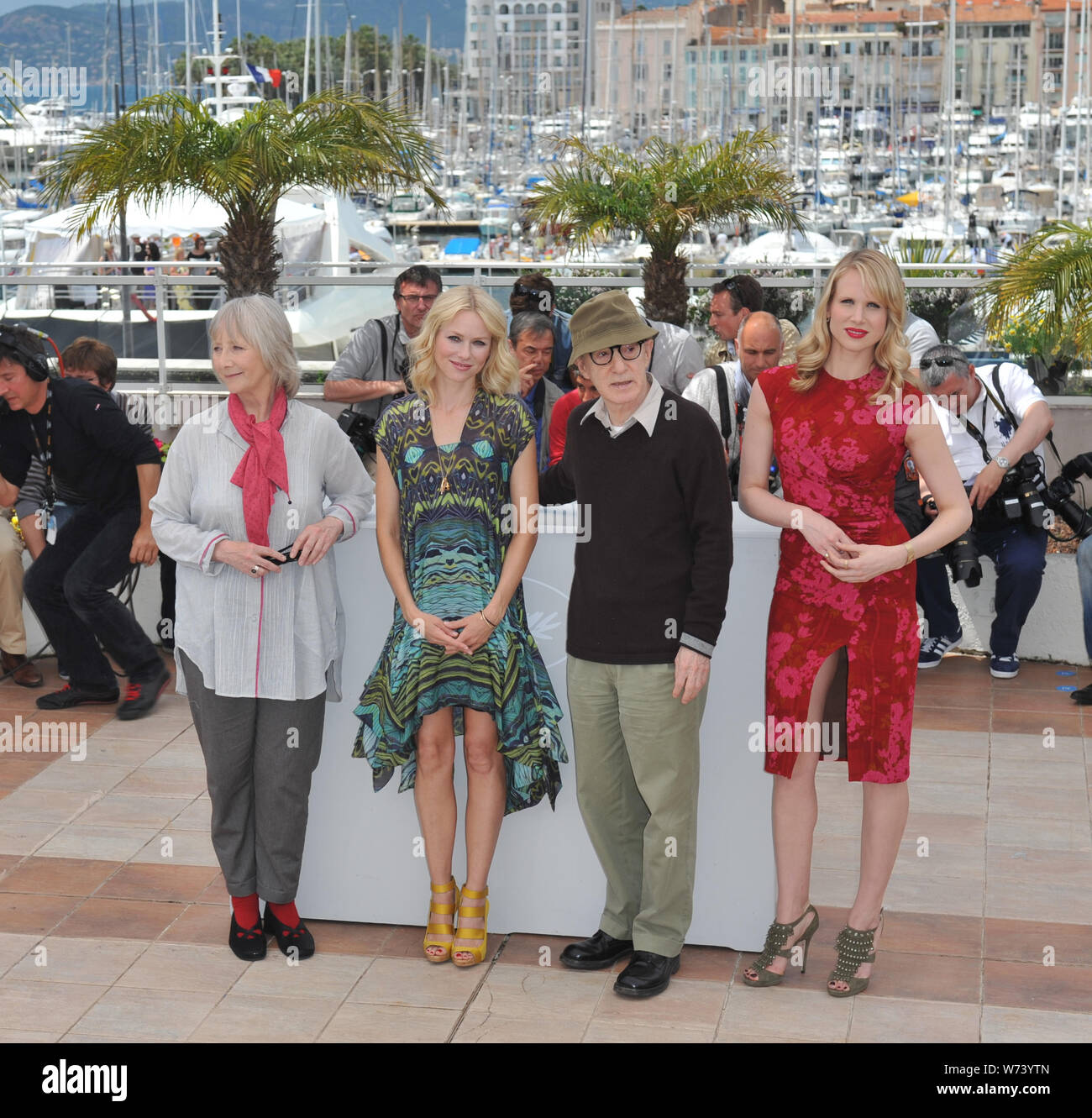CANNES, FRANCE. May 15, 2010: Woody Allen with Gemma Jones (left ...