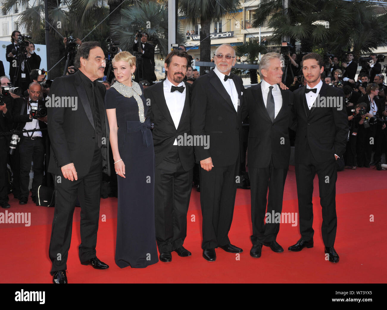 CANNES, FRANCE. May 14, 2010: Oliver Stone, Michael Douglas, Carey ...