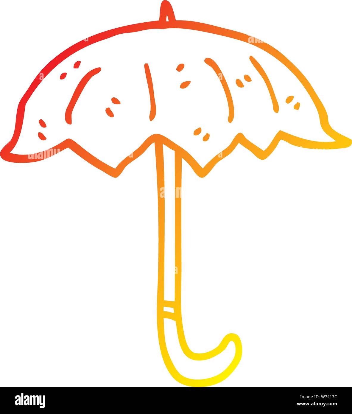 Line drawing open umbrella hi-res stock photography and images - Alamy