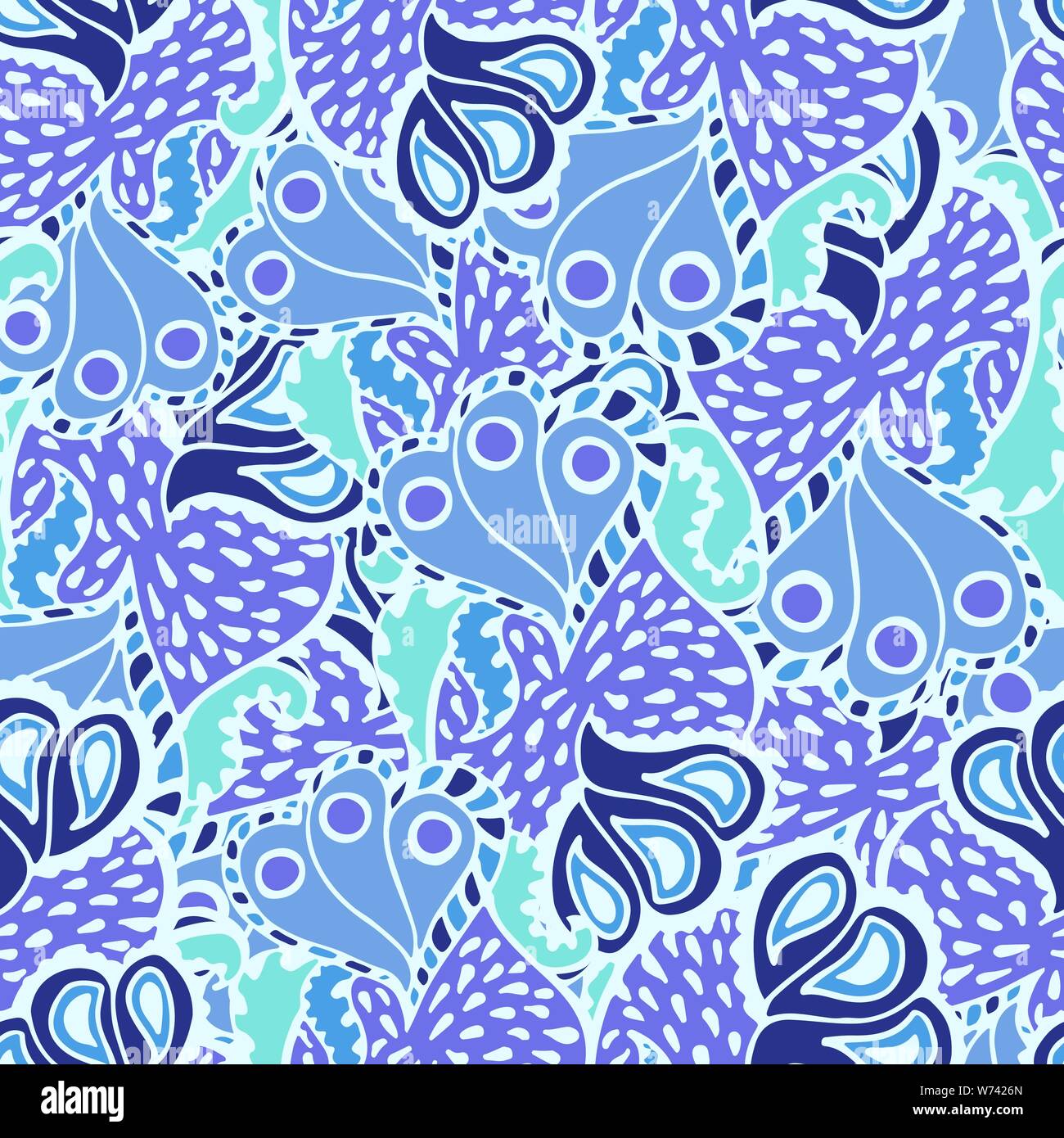 Cute abstract hand drawn seamless pattern. Abstract background for your ...