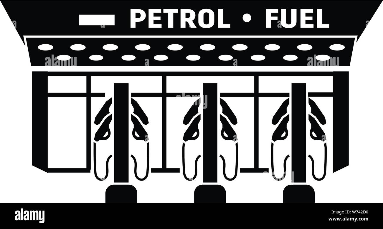 Fuel station icon, simple style Stock Vector Image & Art - Alamy