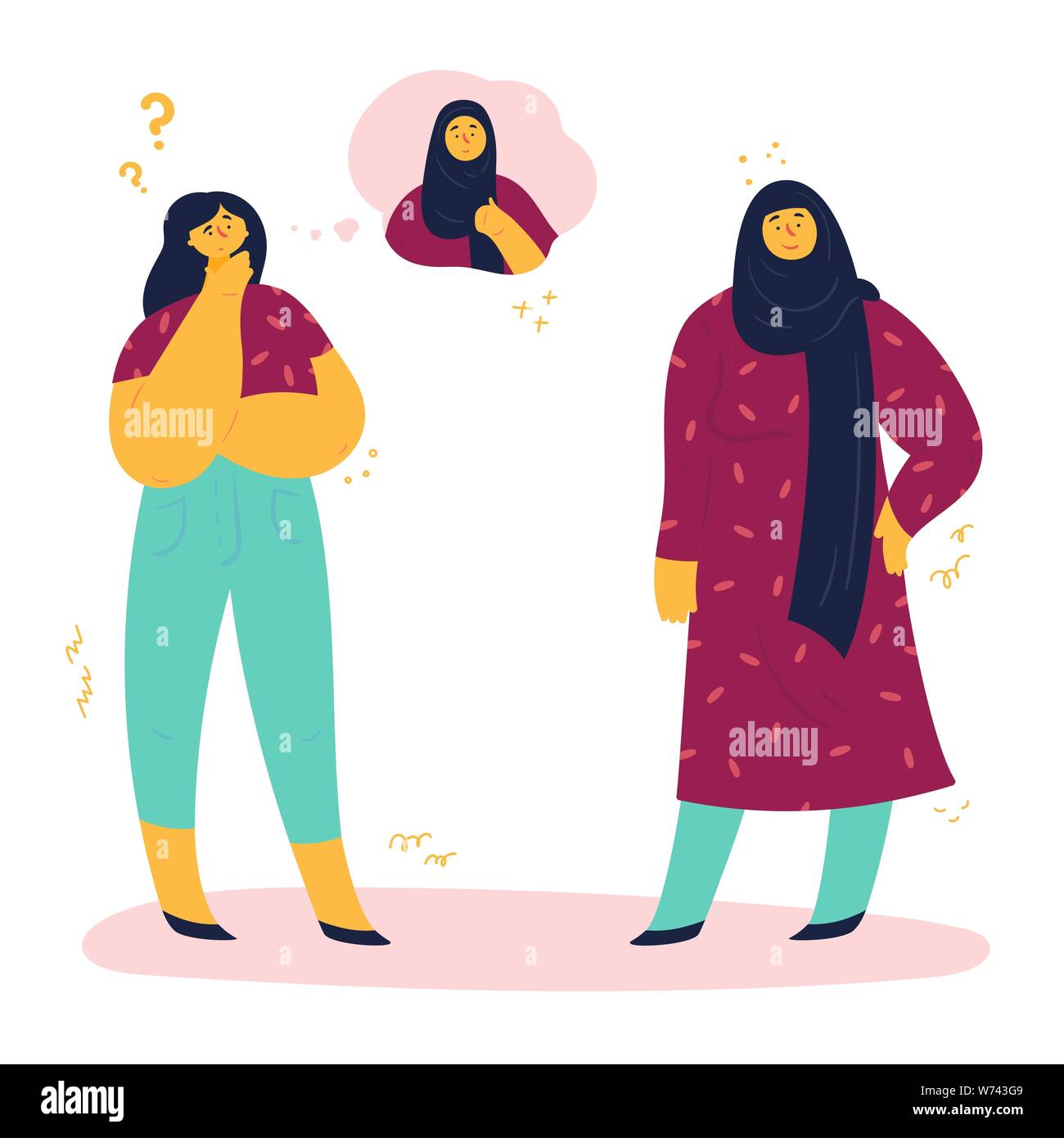 Hijab wearing arab woman Cut Out Stock Images & Pictures - Alamy