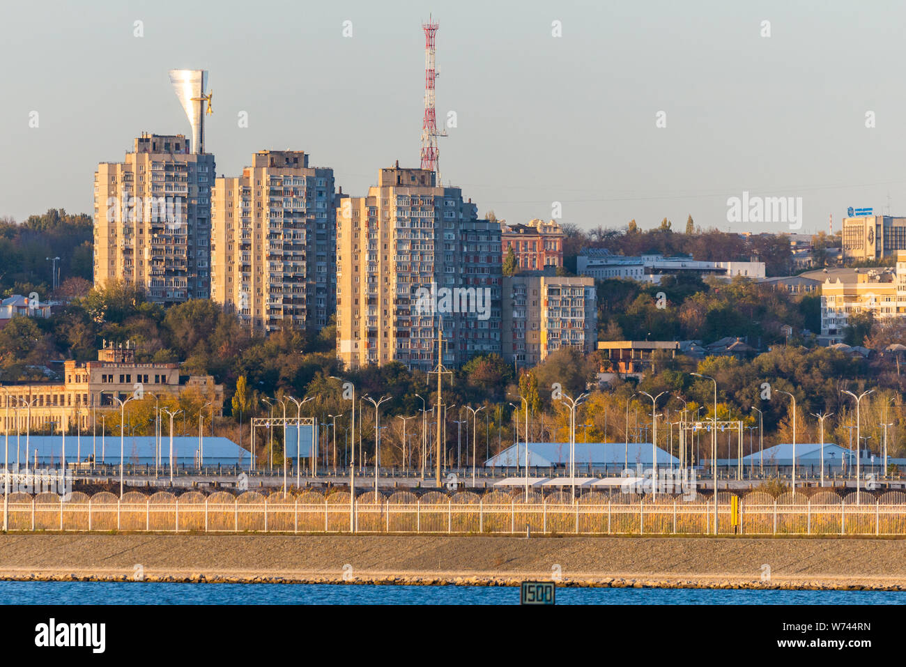 Russia, Rostov-on-Don - August 20, 2017: Rostov on Don city panoramic ...