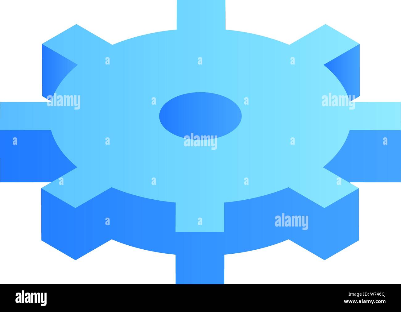Factory gear wheel icon, isometric style Stock Vector Image & Art - Alamy