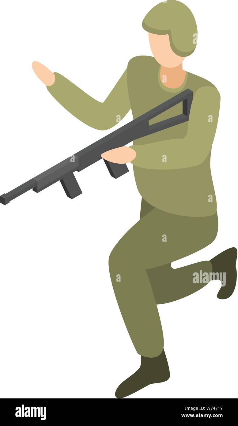 Military uniform weapon army soldier aiming Stock Vector Images - Alamy