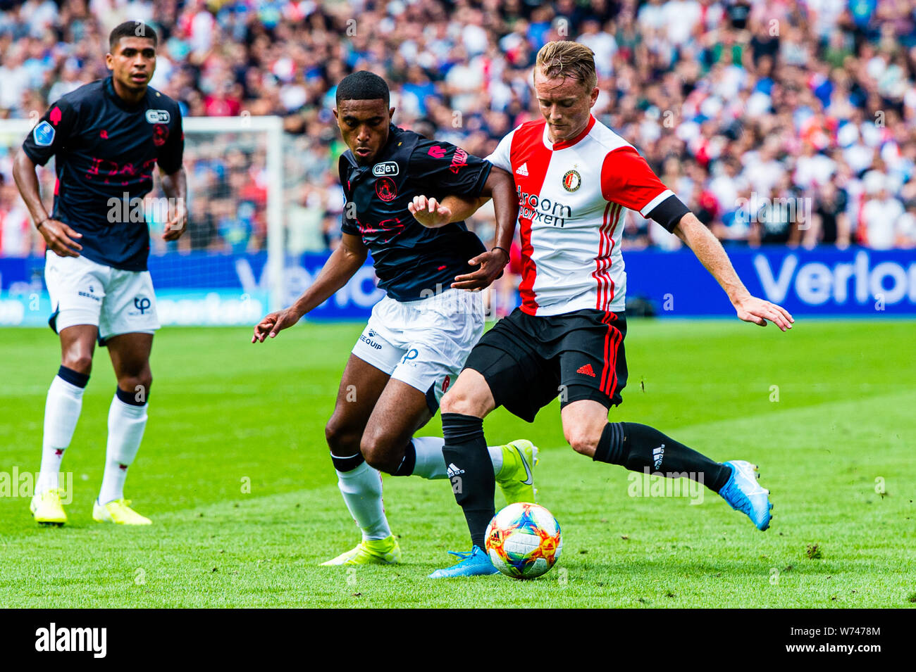 4 augustus 2019 Rotterdam, The Netherlands Soccer Dutch Eredivisie ...