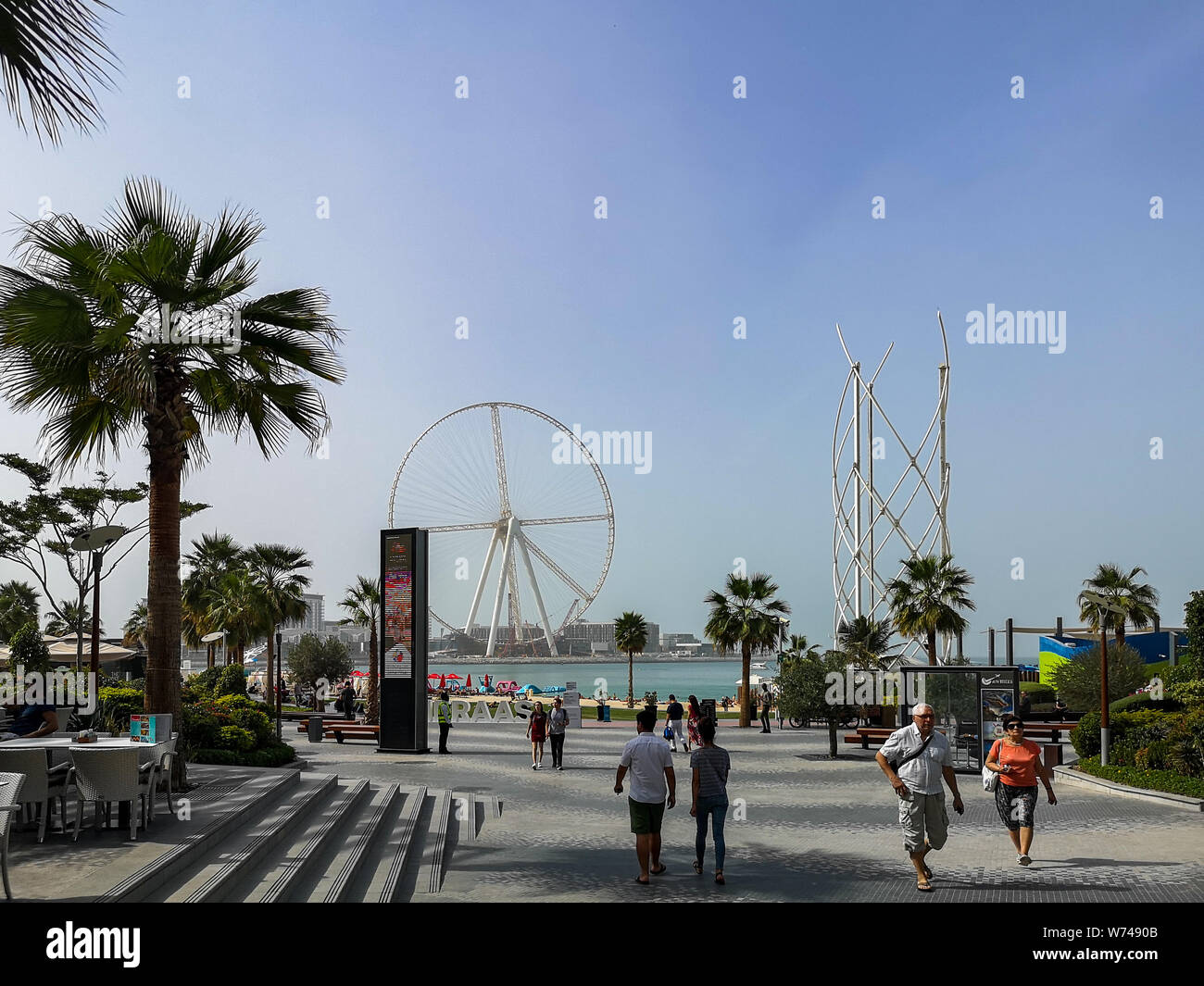 JBR, Jumeirah Beach Resort, a new tourist attraction area with shops ...