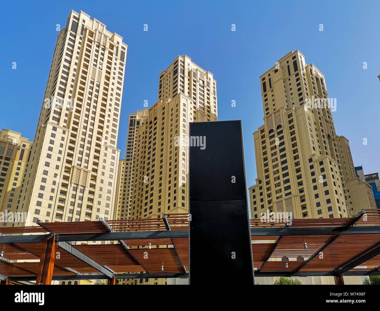 JBR, Jumeirah Beach Resort, a new tourist attraction area with shops ...