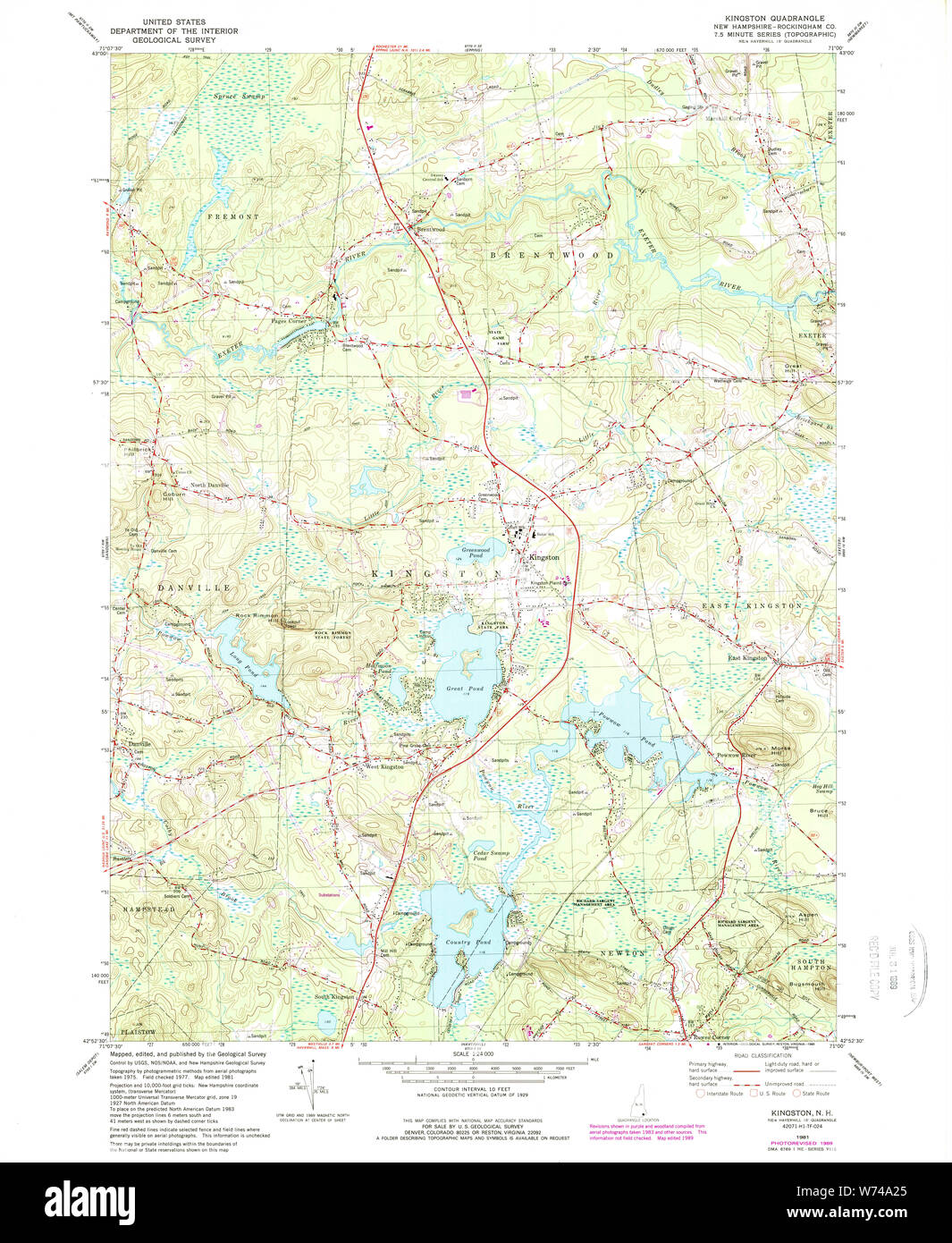 Map of kingston Cut Out Stock Images & Pictures - Alamy