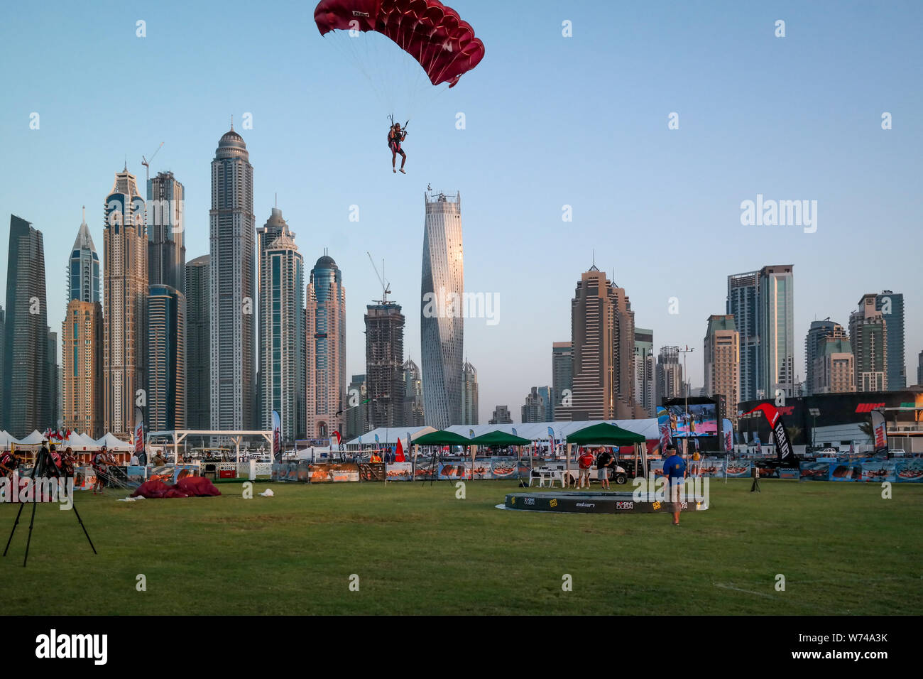 Dubai Marina epic towers and skyline view from skydive Dubai ...