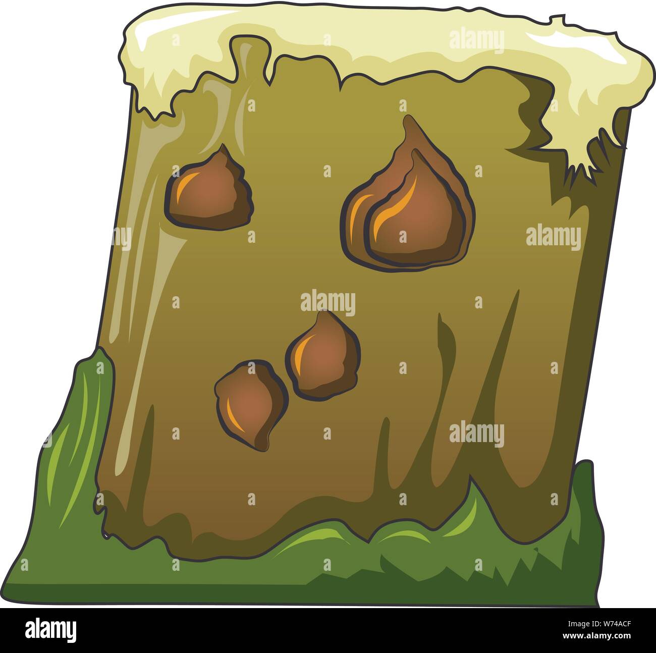 Nature tree stump icon, cartoon style Stock Vector Image & Art - Alamy