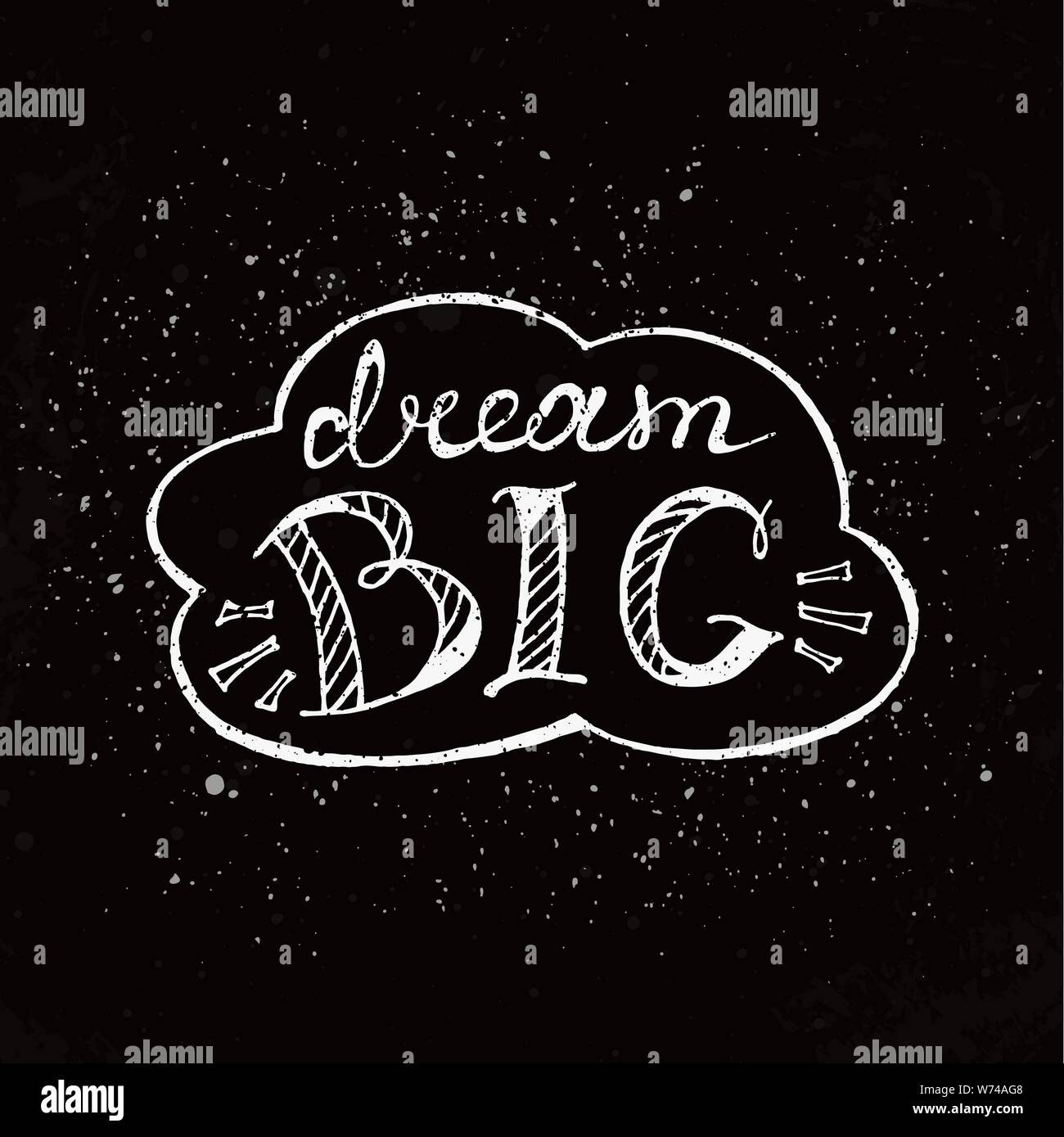 Hand drawn inspirational and motivating phrase, quote. Conceptual ...