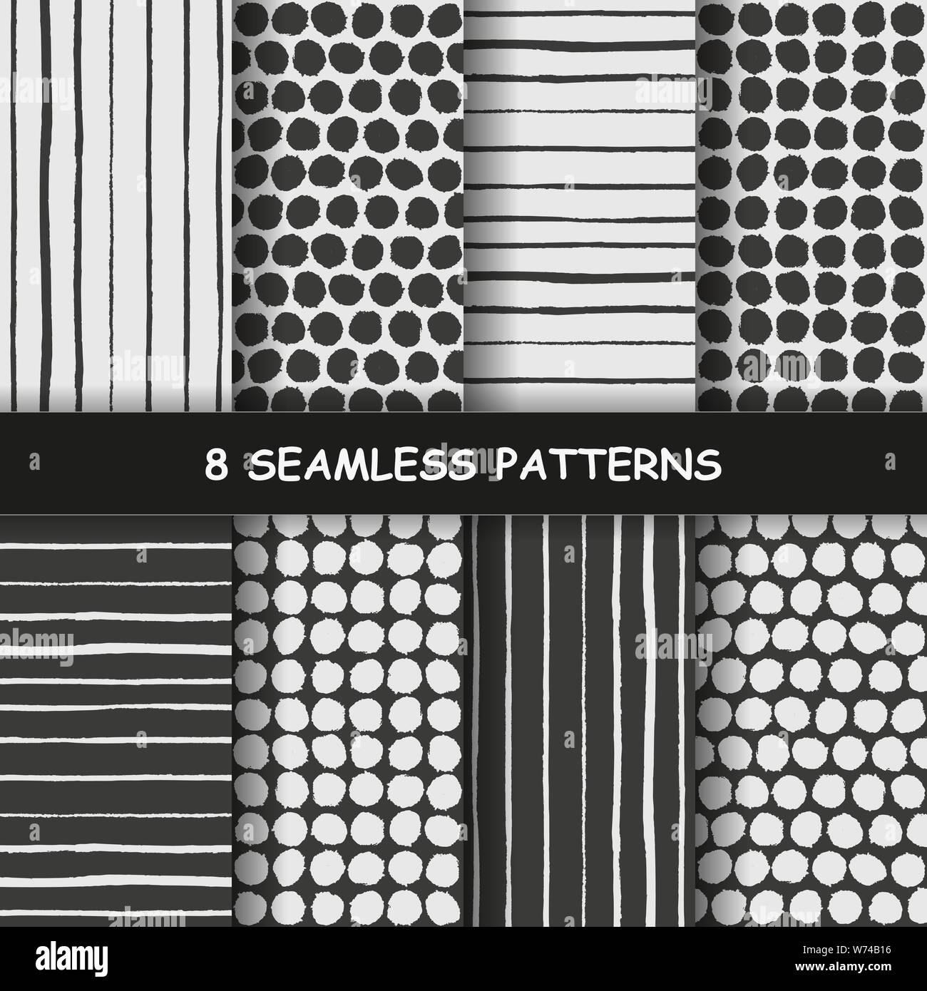 Black white stripes vertical wide Stock Vector Images - Alamy