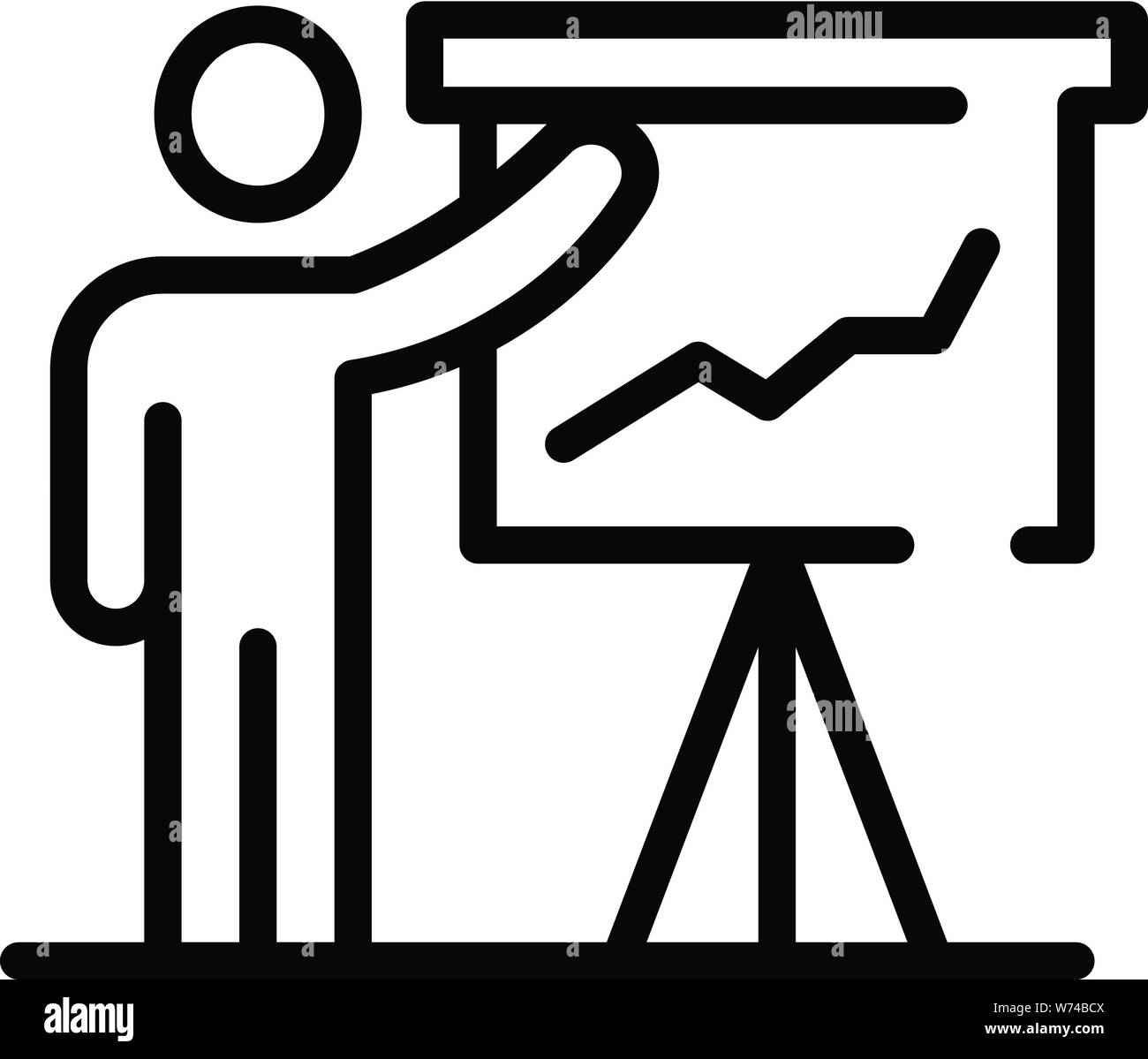Businessman pointing banner Black and White Stock Photos & Images - Alamy