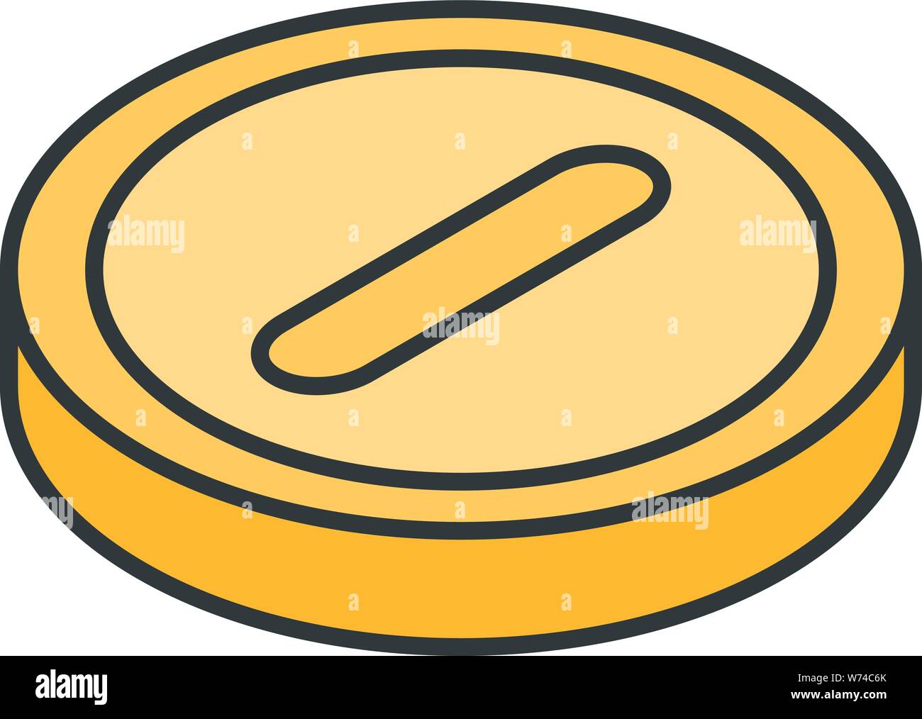 Gold lucky coin icon, isometric style Stock Vector Image & Art - Alamy
