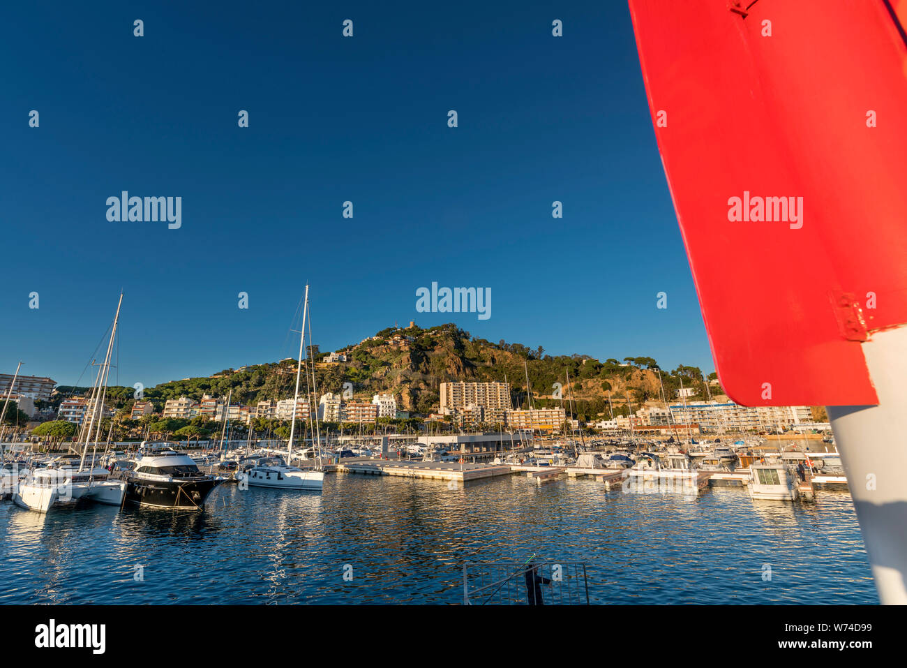 MARINA PORT OF BLANES COSTA BRAVA GERONA CATALONIA SPAIN Stock Photo ...