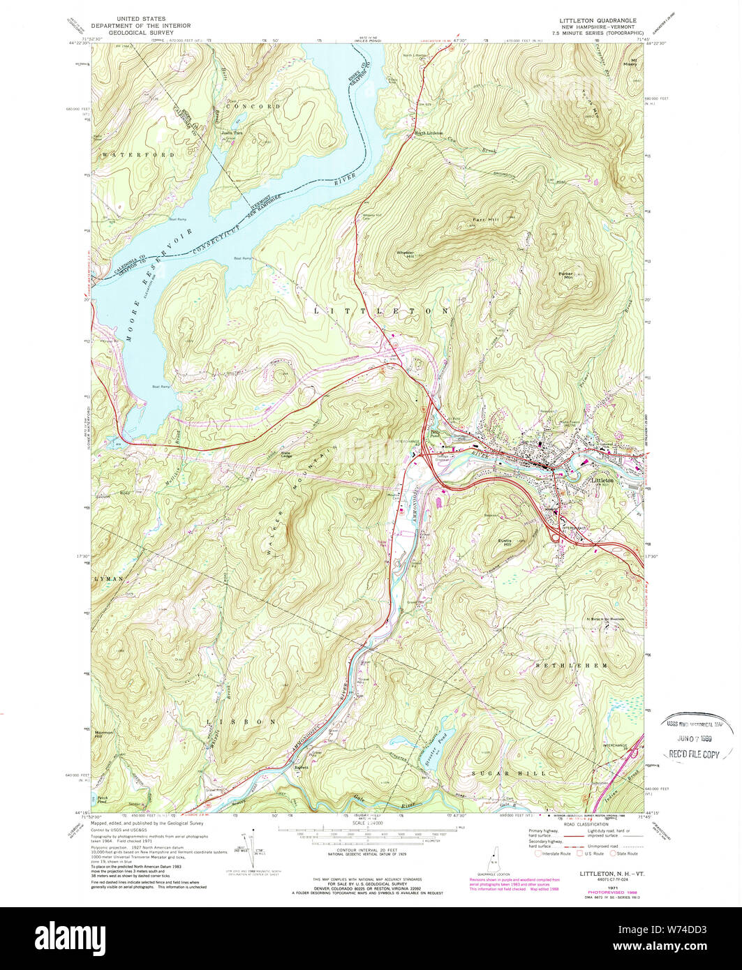 Map of littleton Cut Out Stock Images & Pictures - Alamy