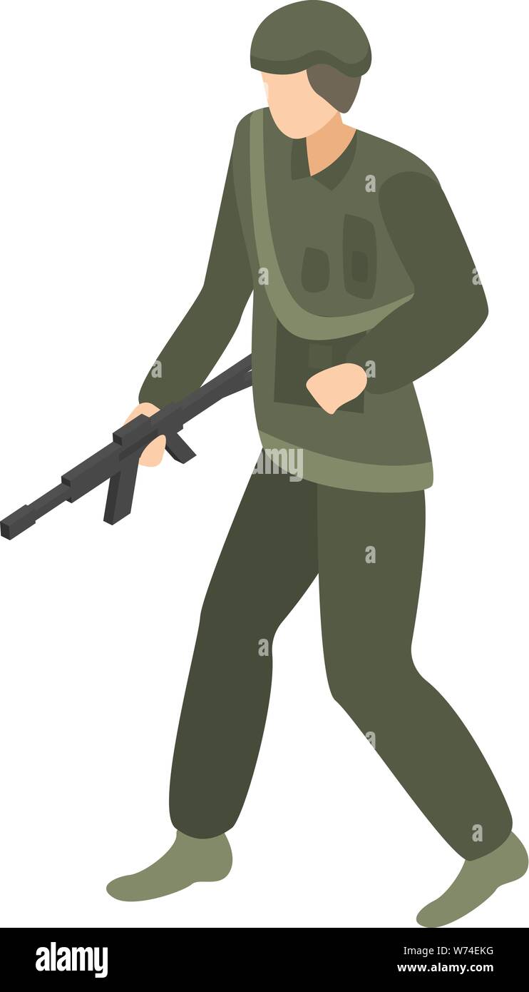 Soldier commander icon, isometric style Stock Vector Image & Art - Alamy