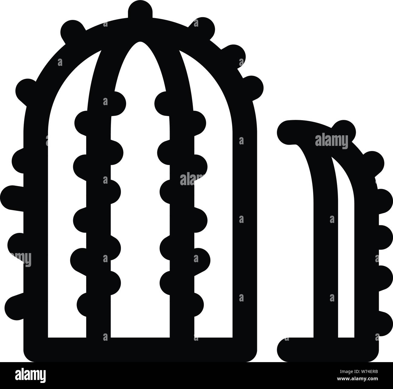 Barrel cactus cacti plant Stock Vector Images - Alamy