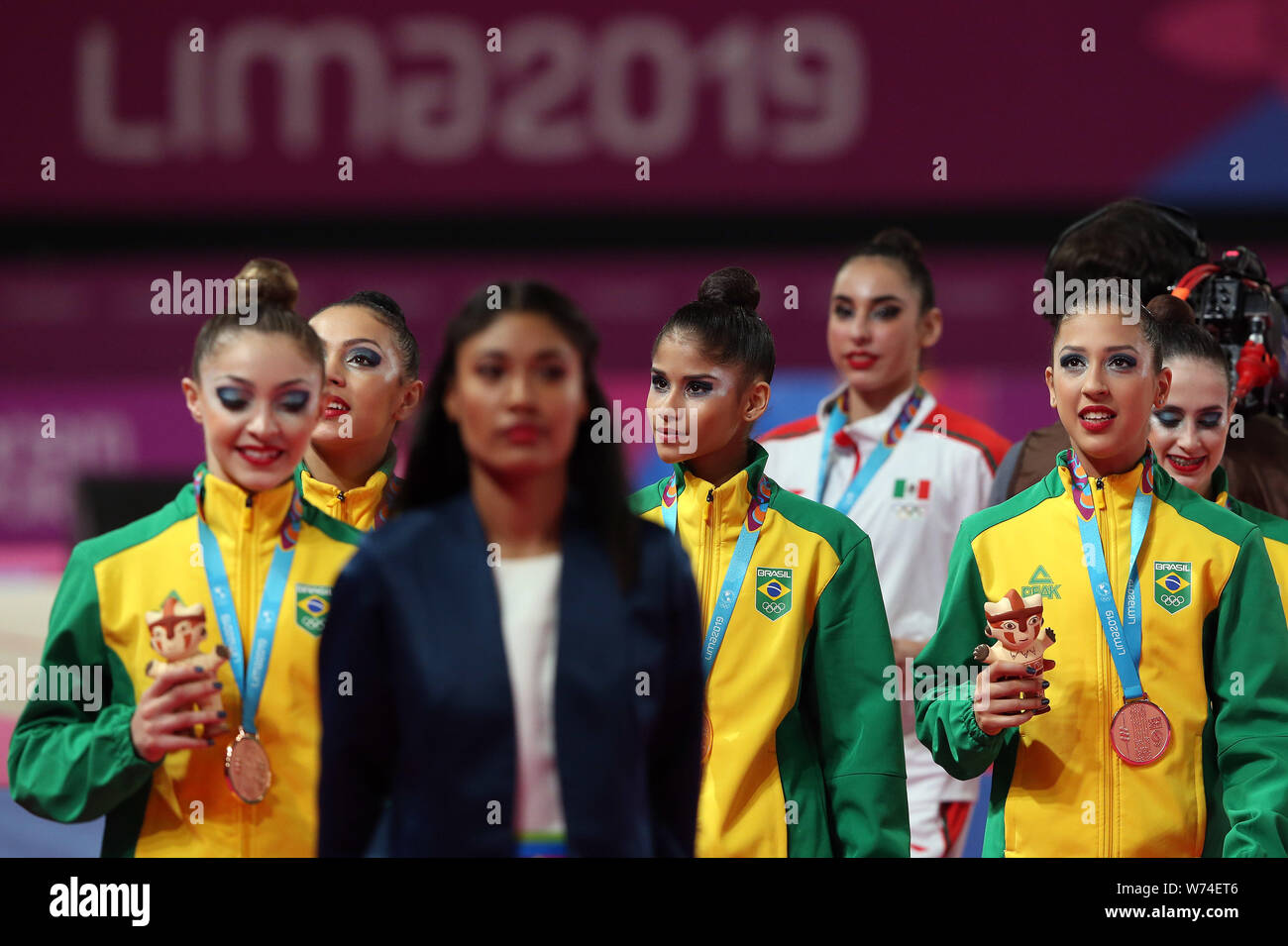 Lima, Peru. 04th Aug, 2019. Brazilian rhythmic gymnastics team won ...