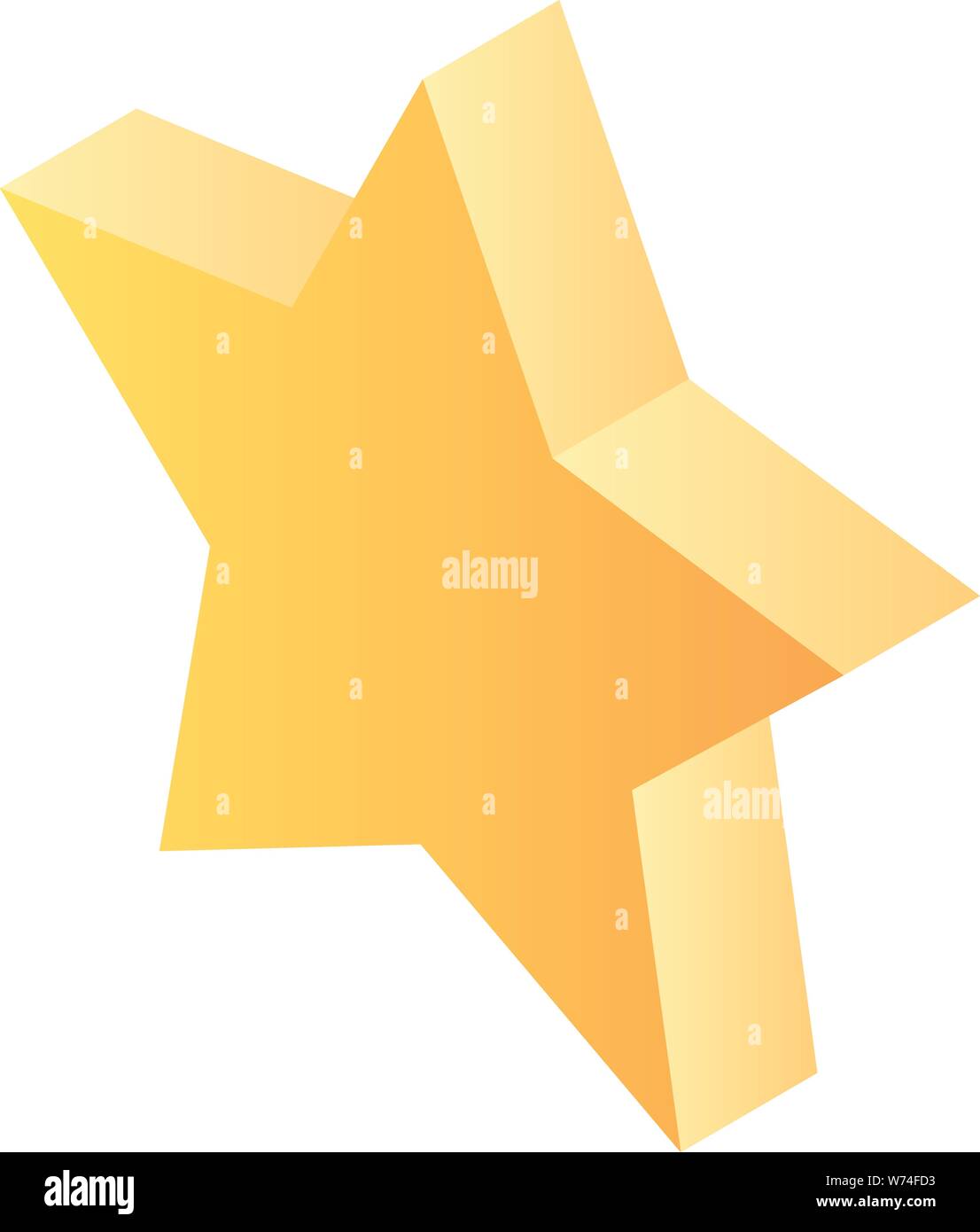 Gold star icon, isometric style Stock Vector Image & Art - Alamy