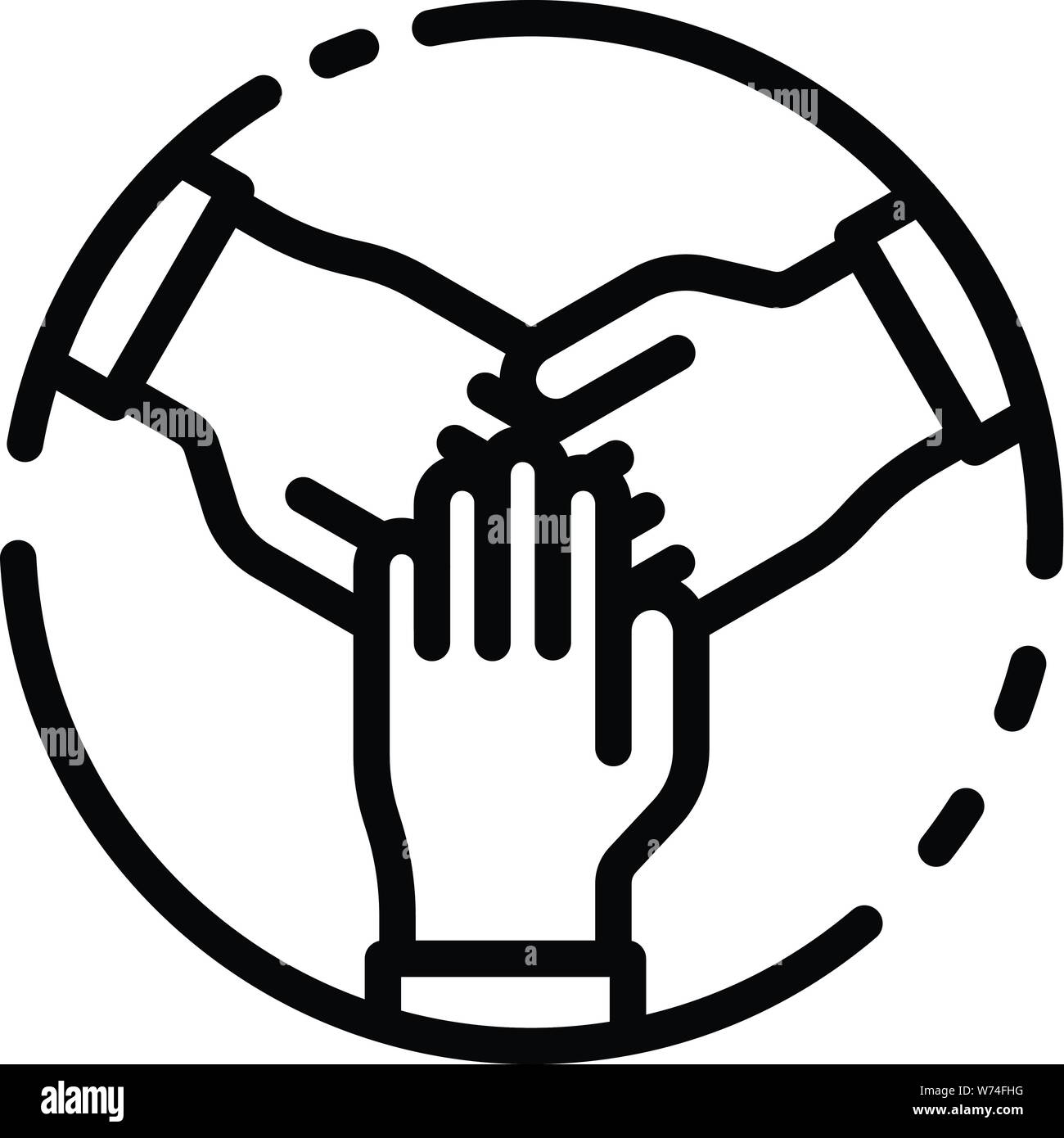 Person effort icon outline Black and White Stock Photos & Images - Alamy