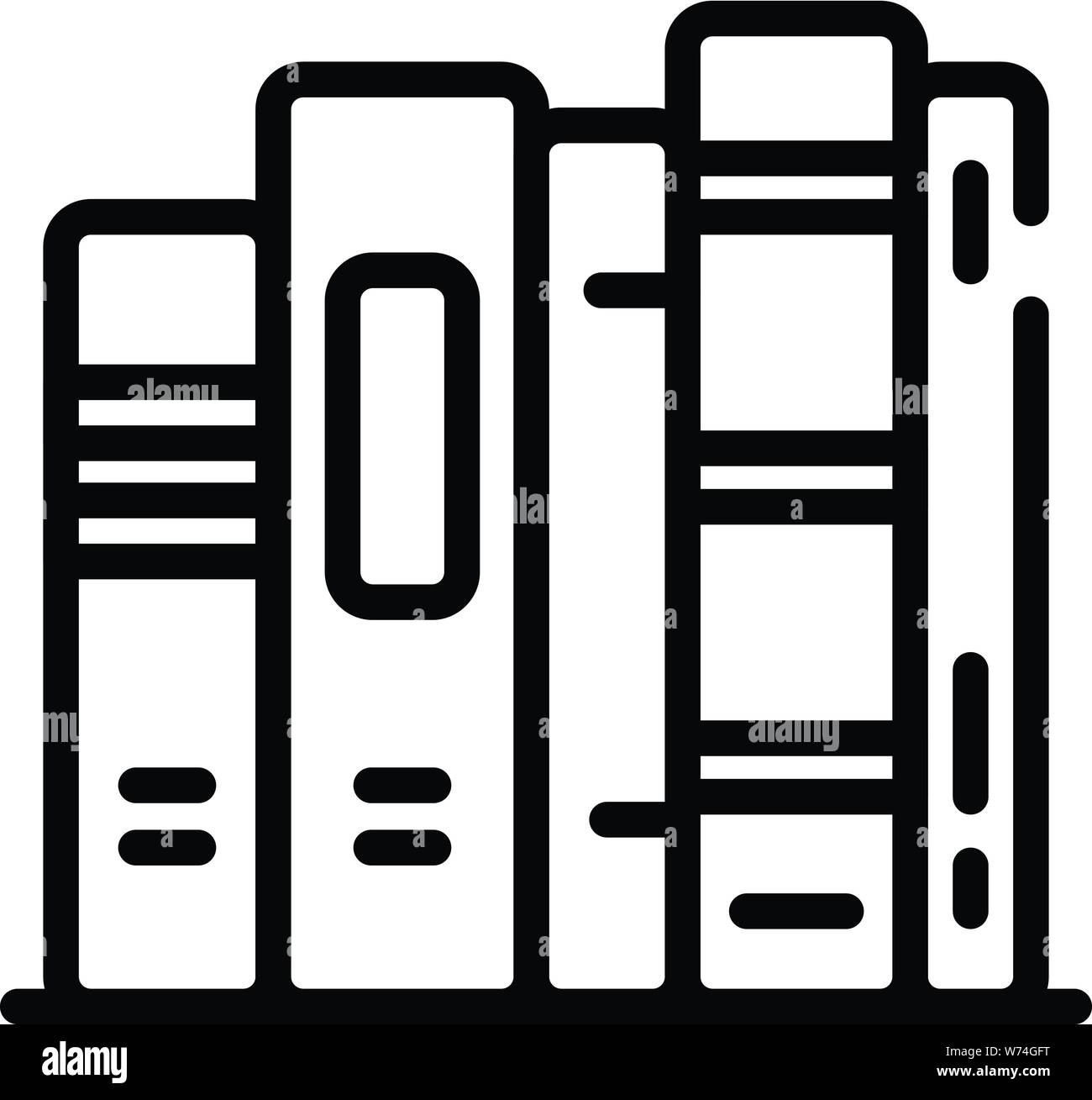 Books stack icon, outline style Stock Vector Image & Art - Alamy