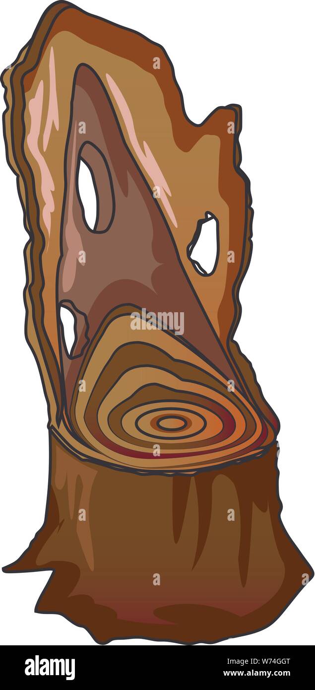 Tree stump icon, cartoon style Stock Vector Image & Art - Alamy
