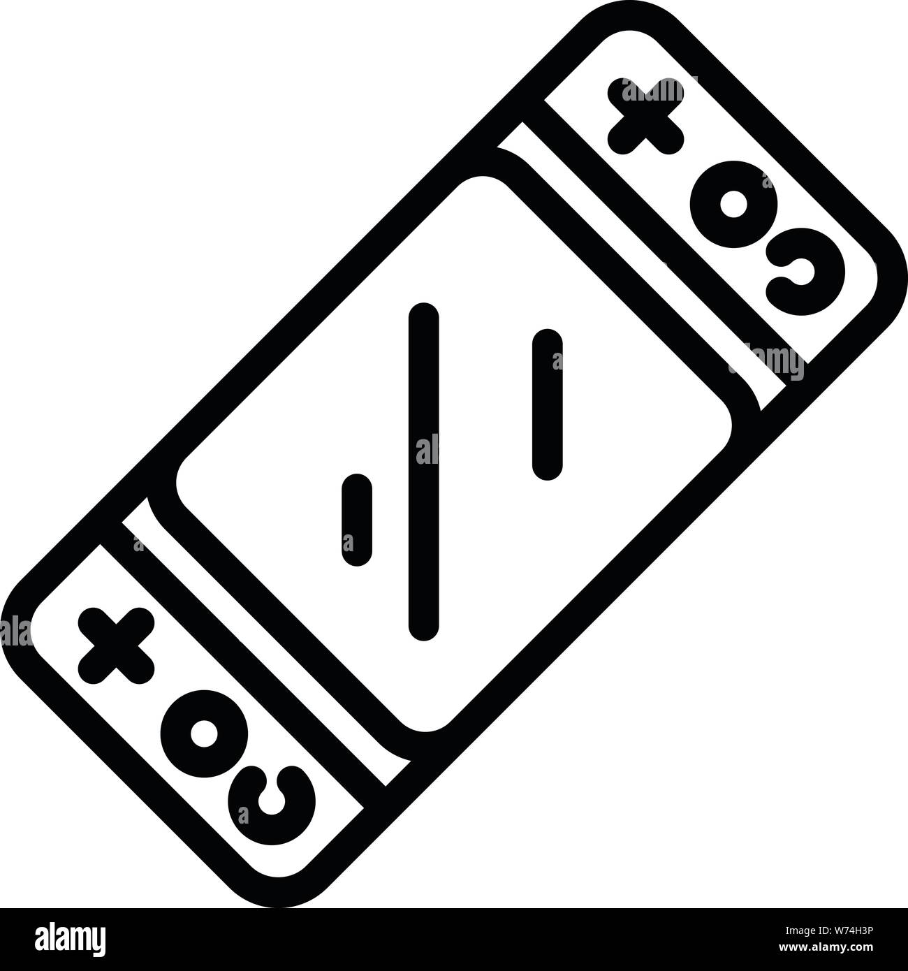 Portable console icon, outline style Stock Vector Image & Art - Alamy