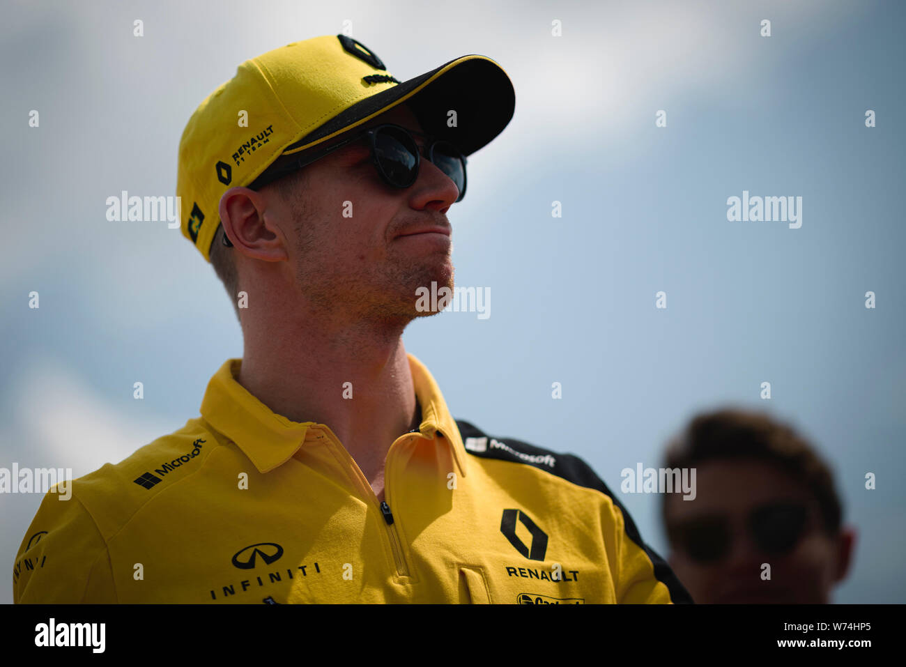 Renault Sport F1 Team’s German driver Nico Hulkenberg attends the ...