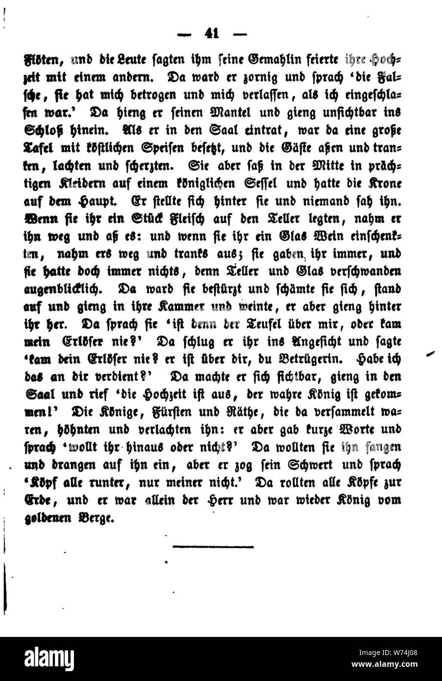 De Kinder und Hausmärchen Grimm 1857 V2 059 Stock Photo - Alamy