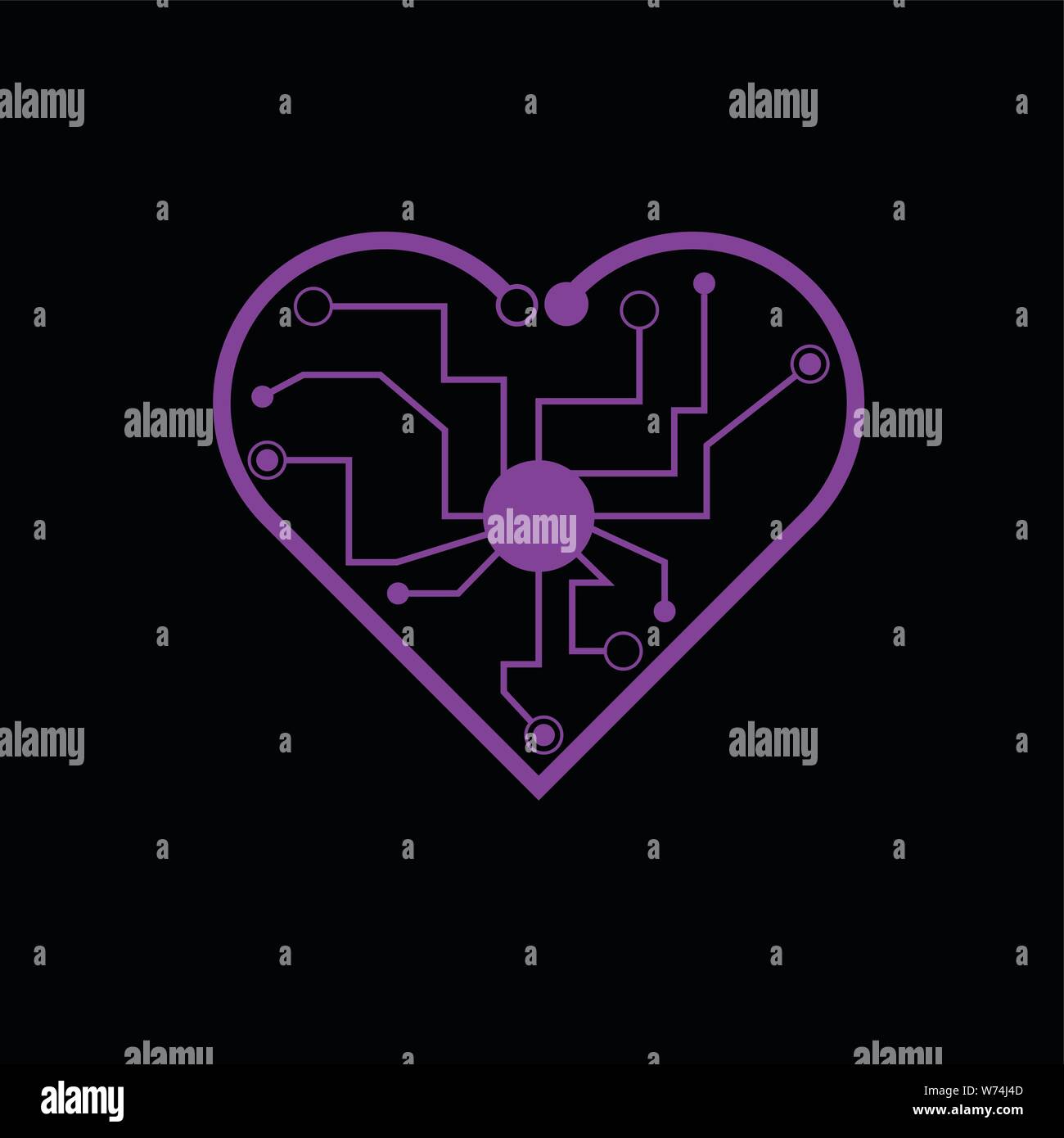 Digital net logo Stock Vector Images - Alamy