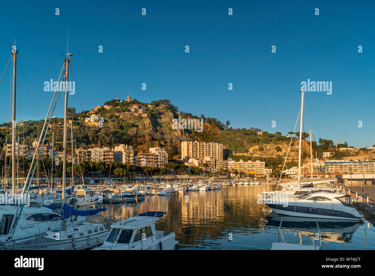 MARINA PORT OF BLANES COSTA BRAVA GERONA CATALONIA SPAIN Stock Photo ...