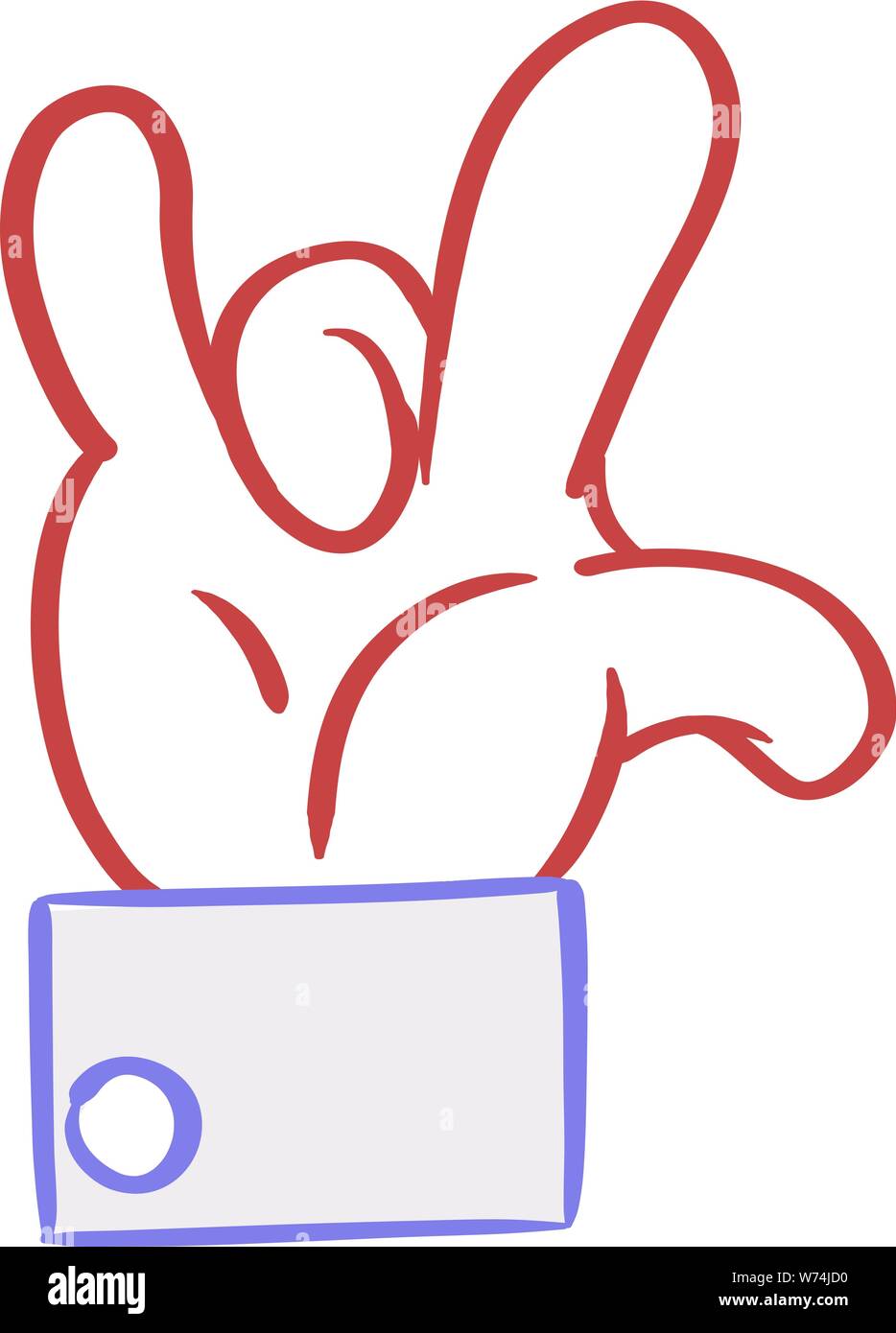 Gesture cartoon hand signs hi-res stock photography and images - Alamy