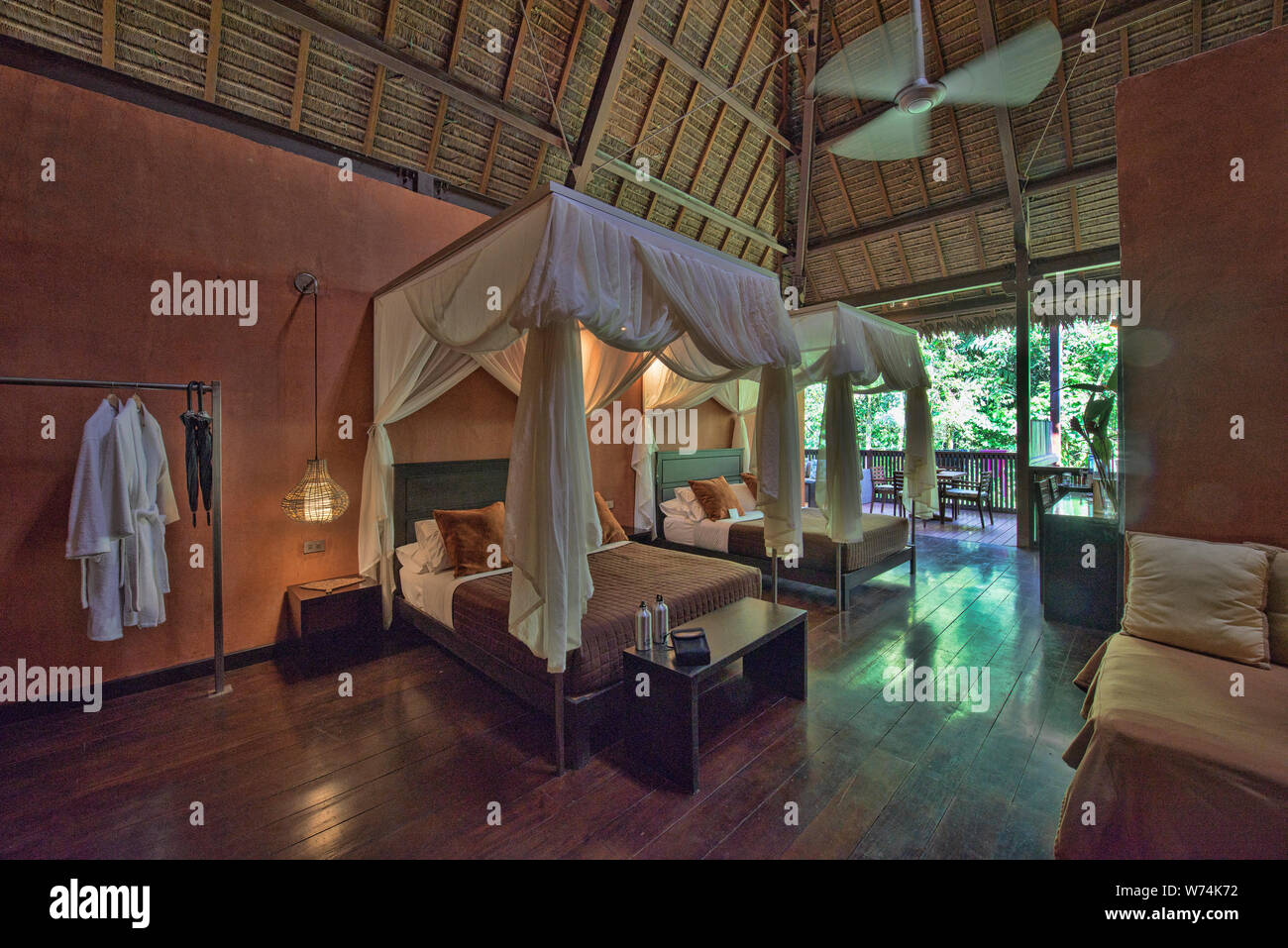 Luxury resort in the jungle, Peruvian Amazon Stock Photo - Alamy