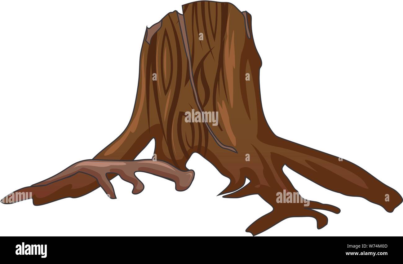 Stump icon, cartoon style Stock Vector Image & Art - Alamy