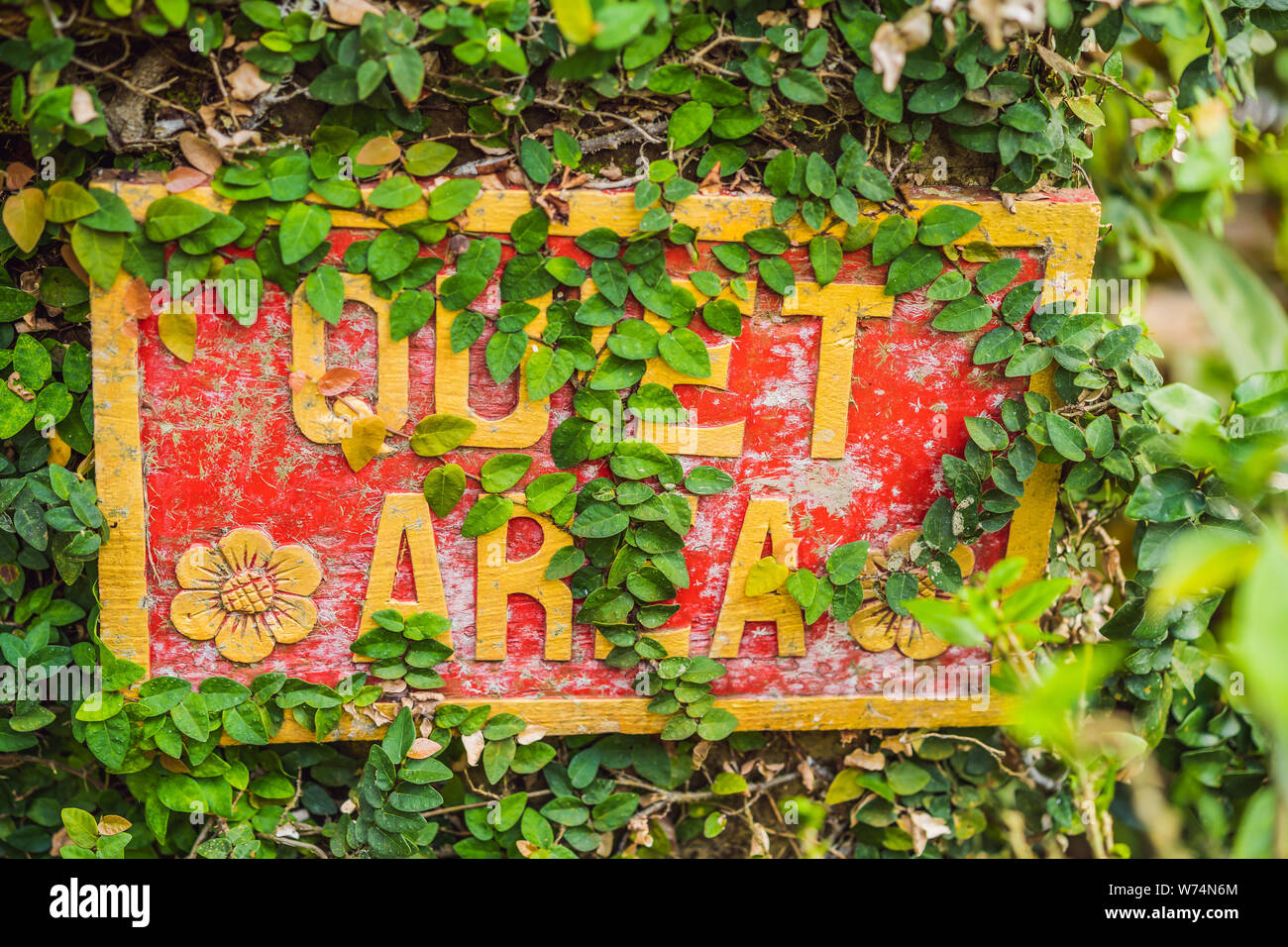 Silence area sign hi-res stock photography and images - Alamy