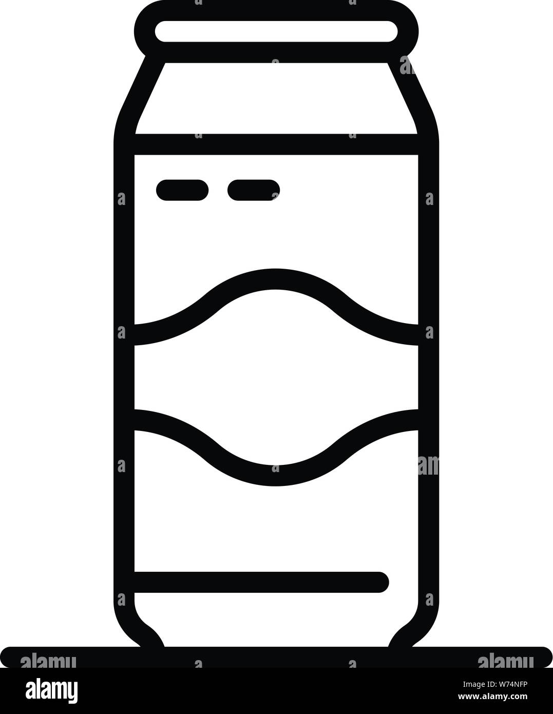 Aluminum can icon, outline style Stock Vector Image & Art - Alamy