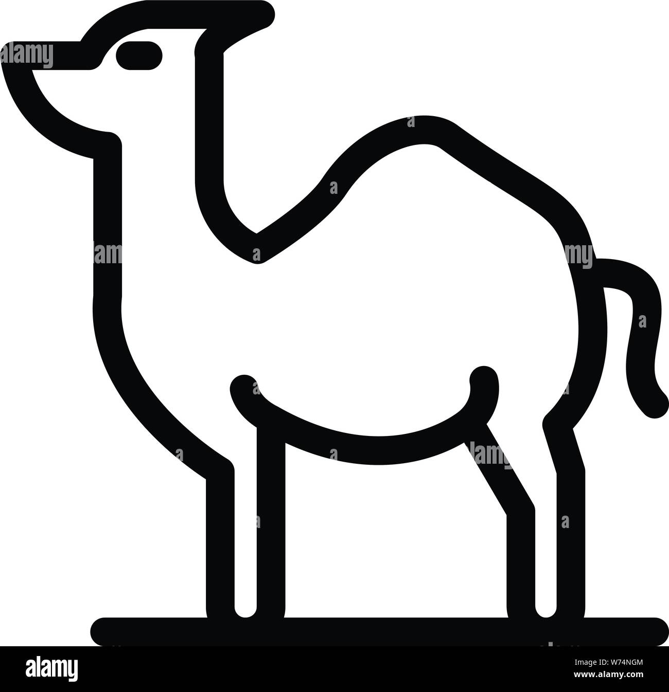 Camel icon, outline style Stock Vector Image & Art - Alamy