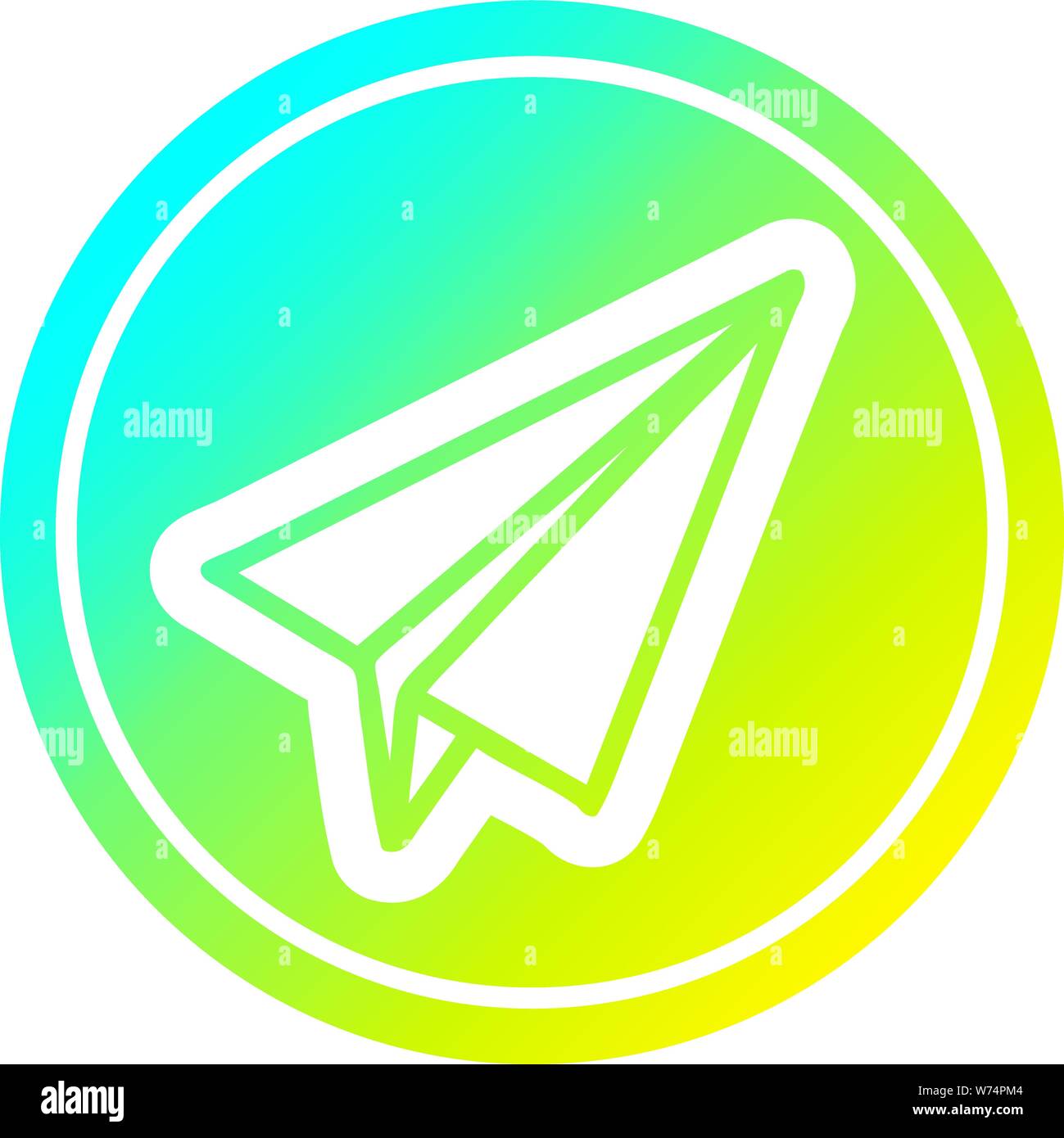 Circular image plane Stock Vector Images - Alamy