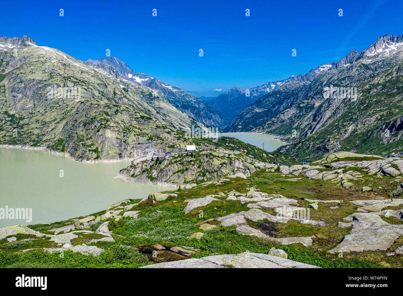 Aerial view grimsel pass hi-res stock photography and images - Alamy
