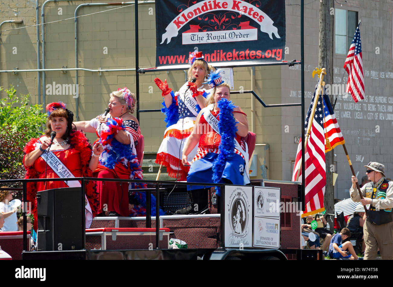 Mendota, Minnesota/USA - July 13, 2019: Royal Order of Klondike Kates ...