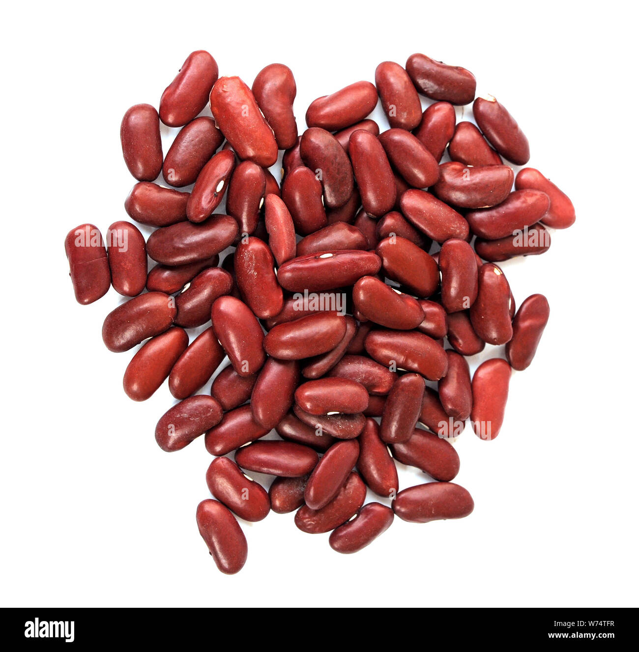 a group of red kidney bean on white Stock Photo - Alamy